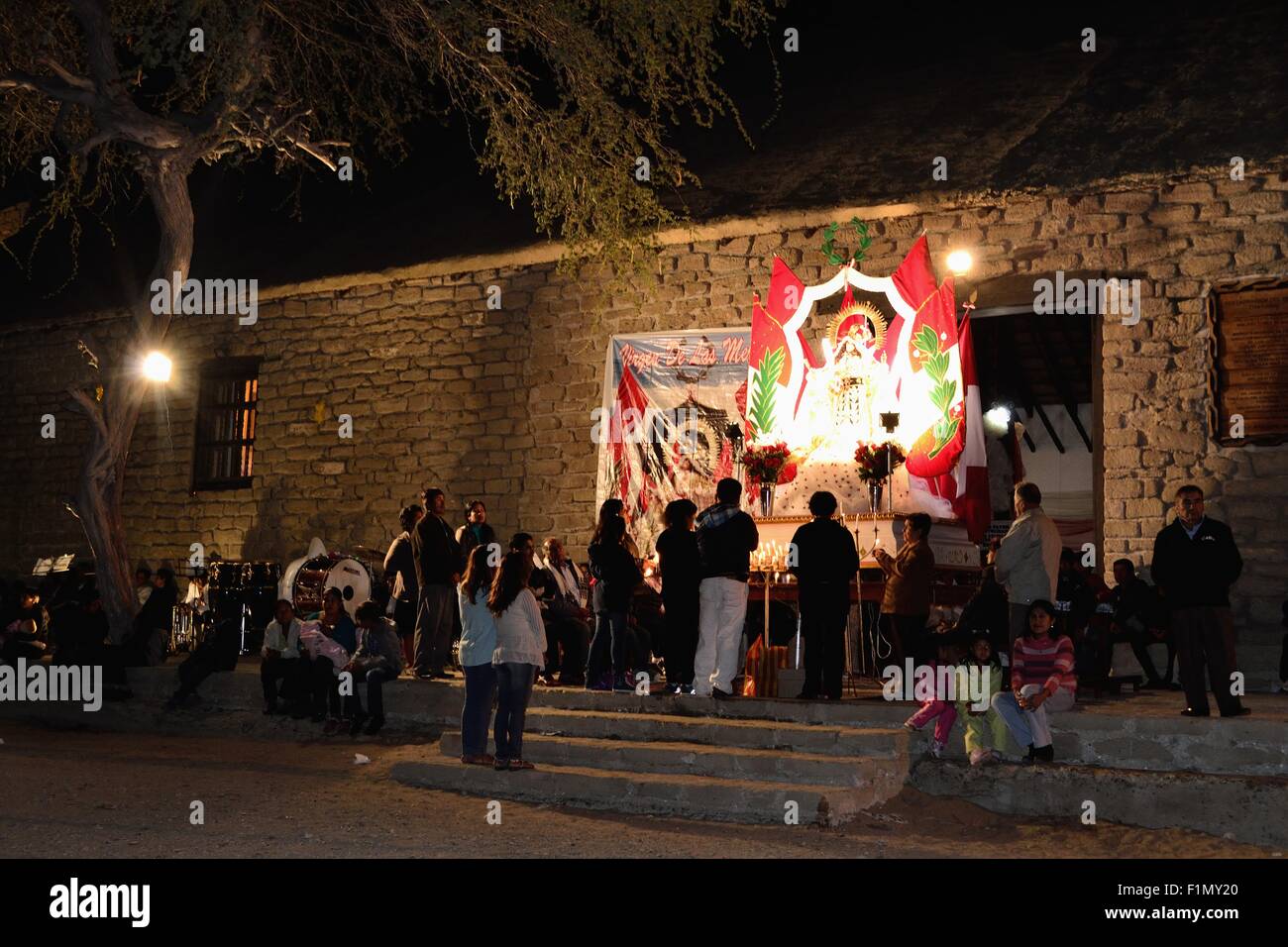 Fiesta de la Virgen de las Mercedes - San Lucas de Colan church - in ...