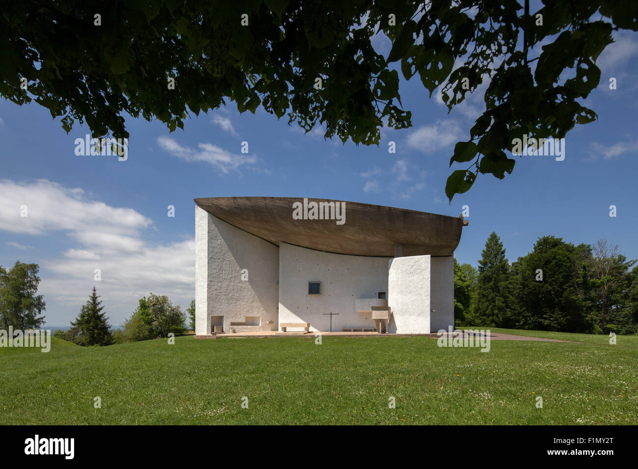 Ronchamp chapel france modern architecture famous hi-res stock ...