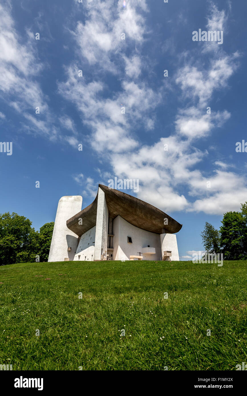 Ronchamp chapel france modern architecture famous hi-res stock ...