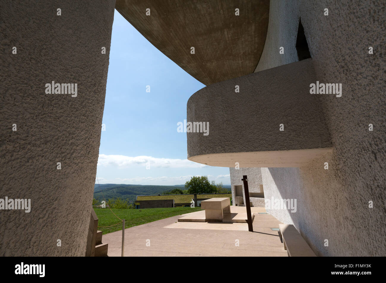 Ronchamp chapel france modern architecture famous hi-res stock ...
