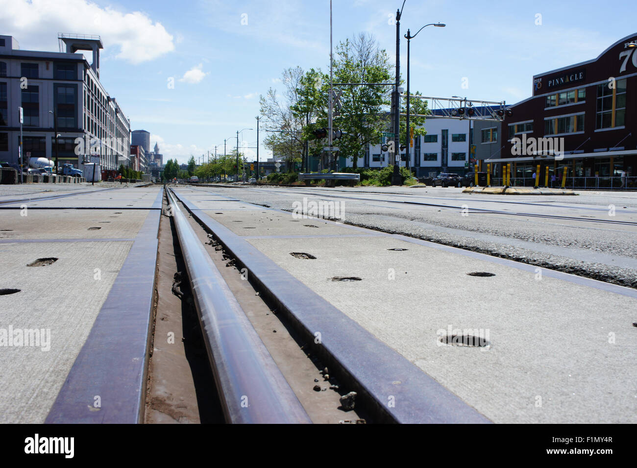 Ground level light rail hi-res stock photography and images - Alamy