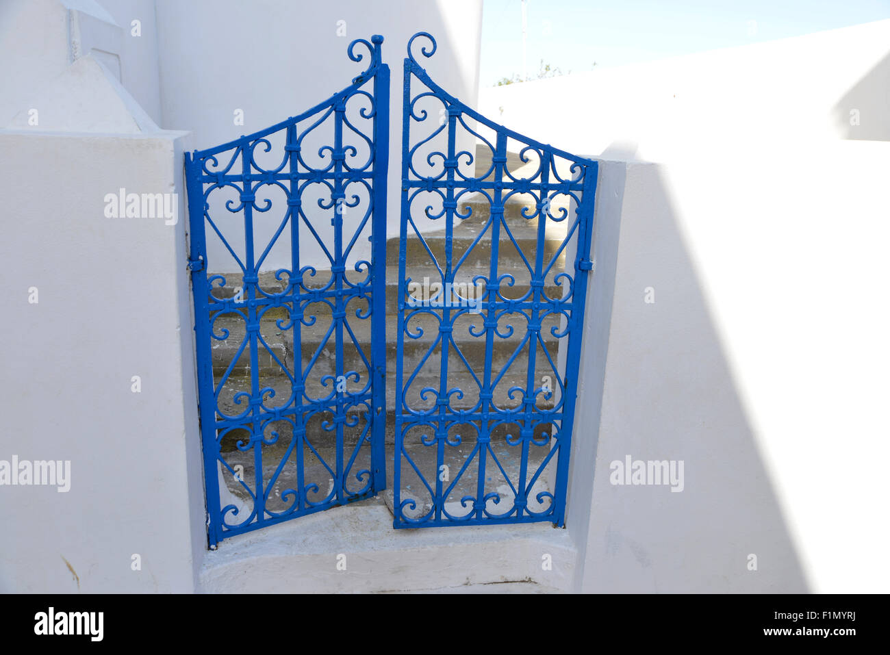Santorini gate hi-res stock photography and images - Alamy