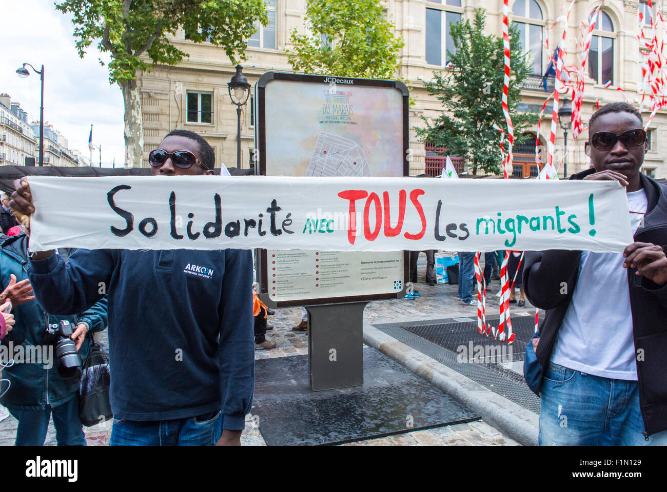 Paris, France. Demonstration in Solidarity with African Immigrants ...