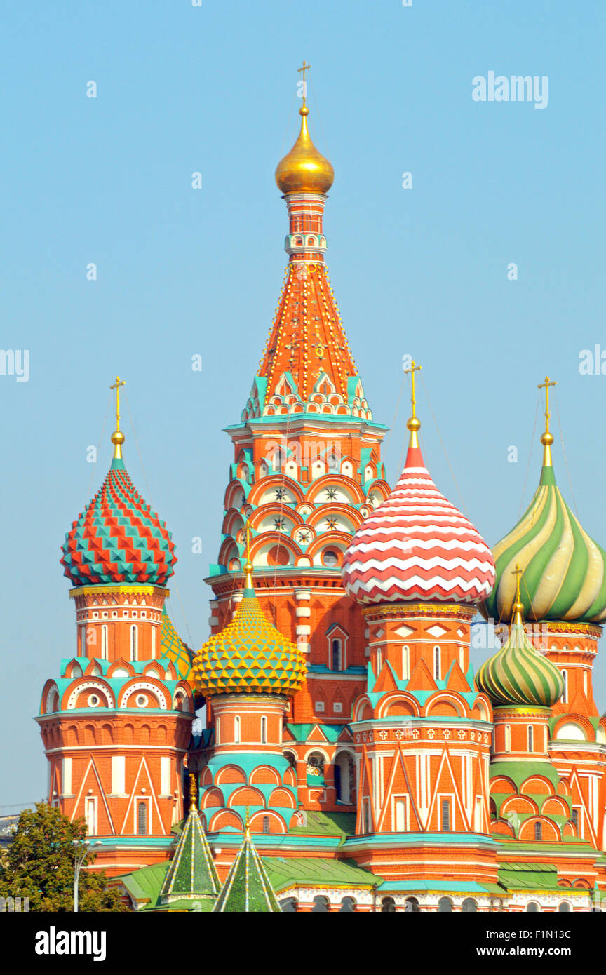 Russia The St. Basil's Cathedral The Moscow Kremlin Red Square Sunlight ...
