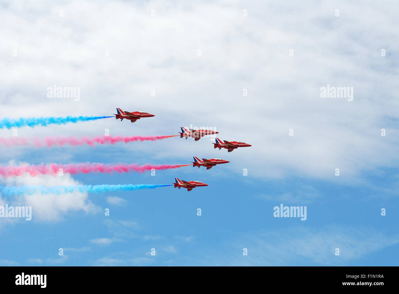 Blue sky red arrows hi-res stock photography and images - Alamy