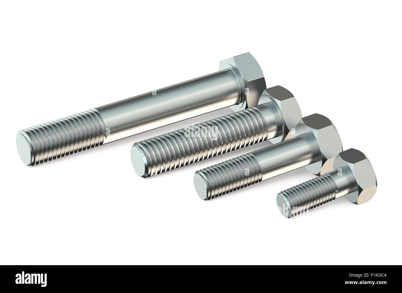 Bolts isolated on white background Stock Photo - Alamy