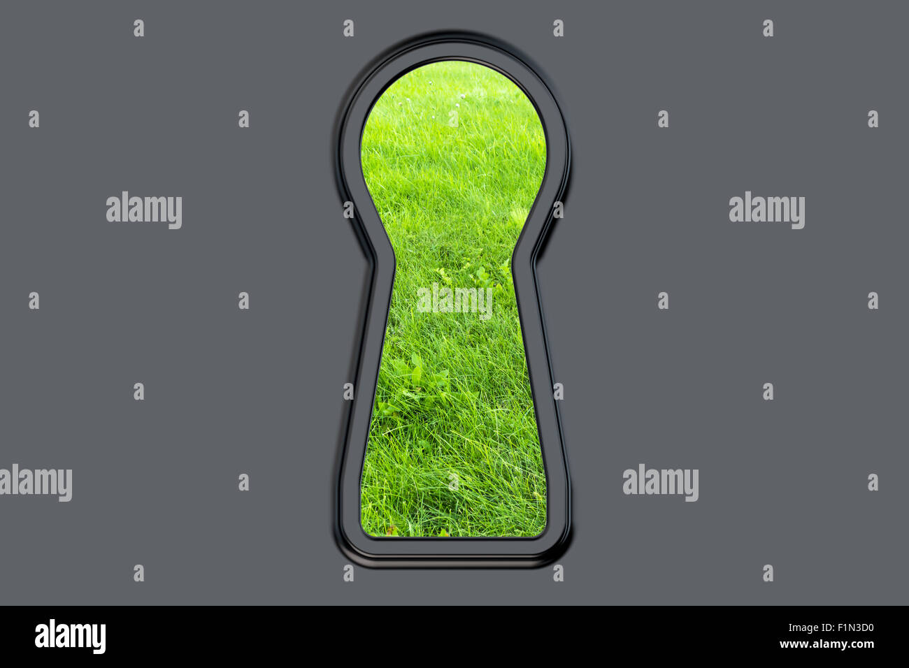 Keyhole isolated on white background Stock Photo - Alamy