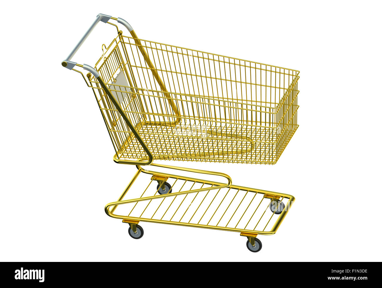 shopping cart isolated on white background Stock Photo - Alamy