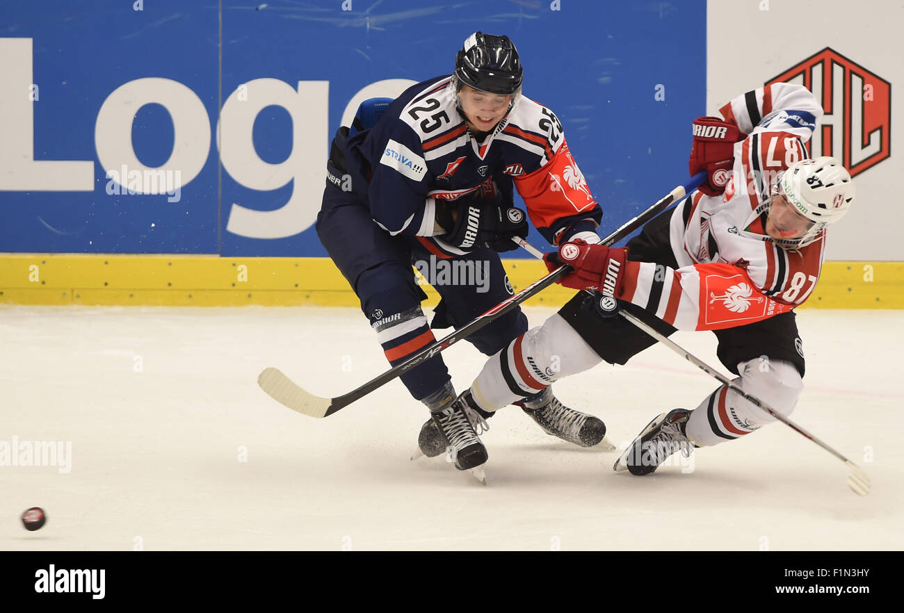 Ostrava, Czech Republic. 04th Sep, 2015. Patrik Zdrahal of Vitkovice ...