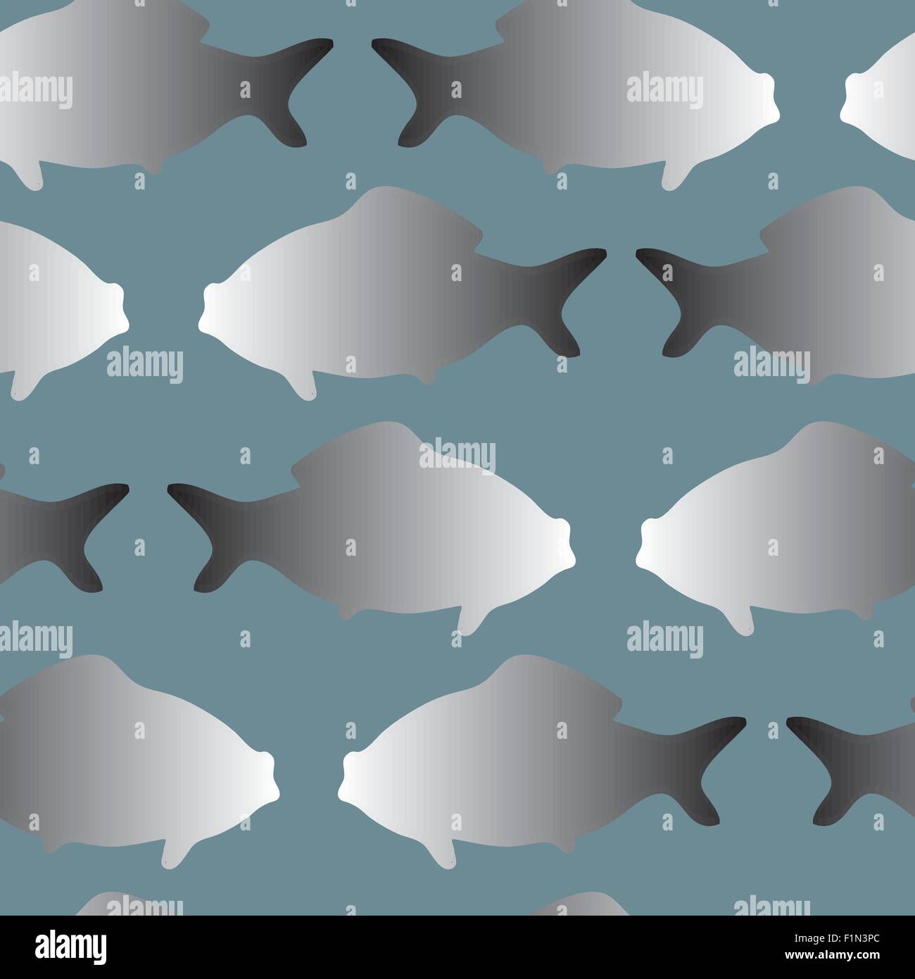 Seamless pattern white fish Stock Vector Images - Alamy