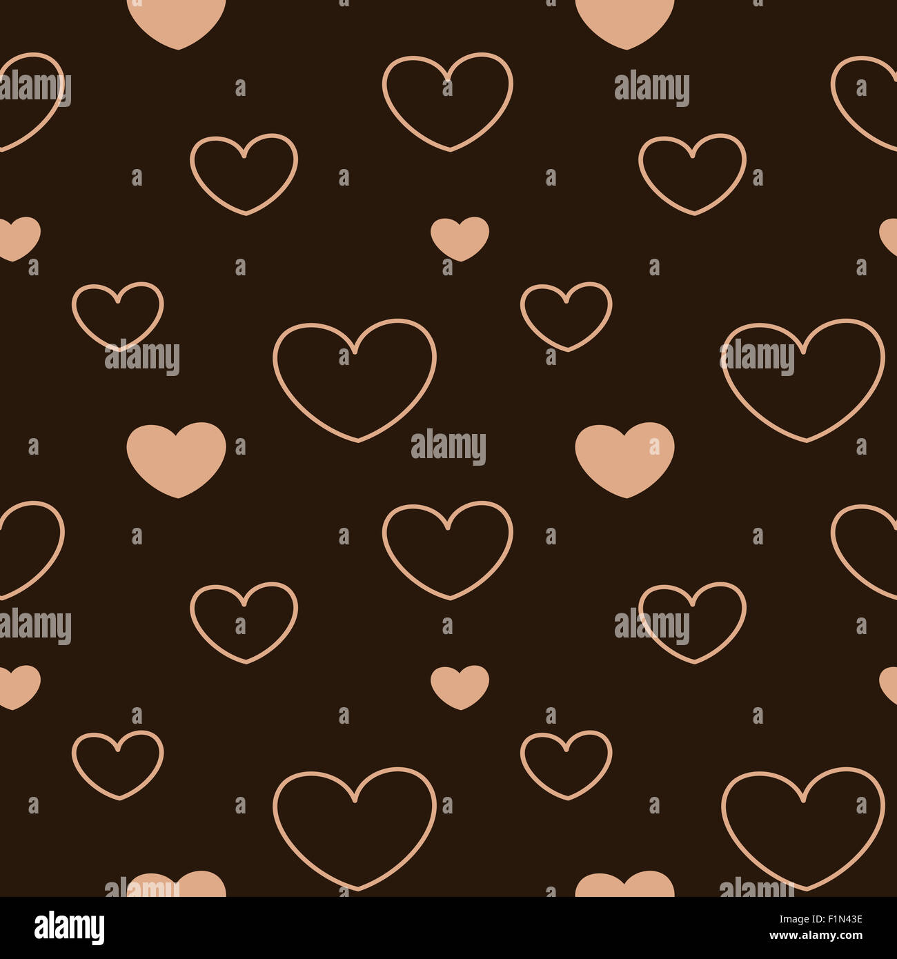 lovely pastel pink heart seamless pattern background illustration Stock ...