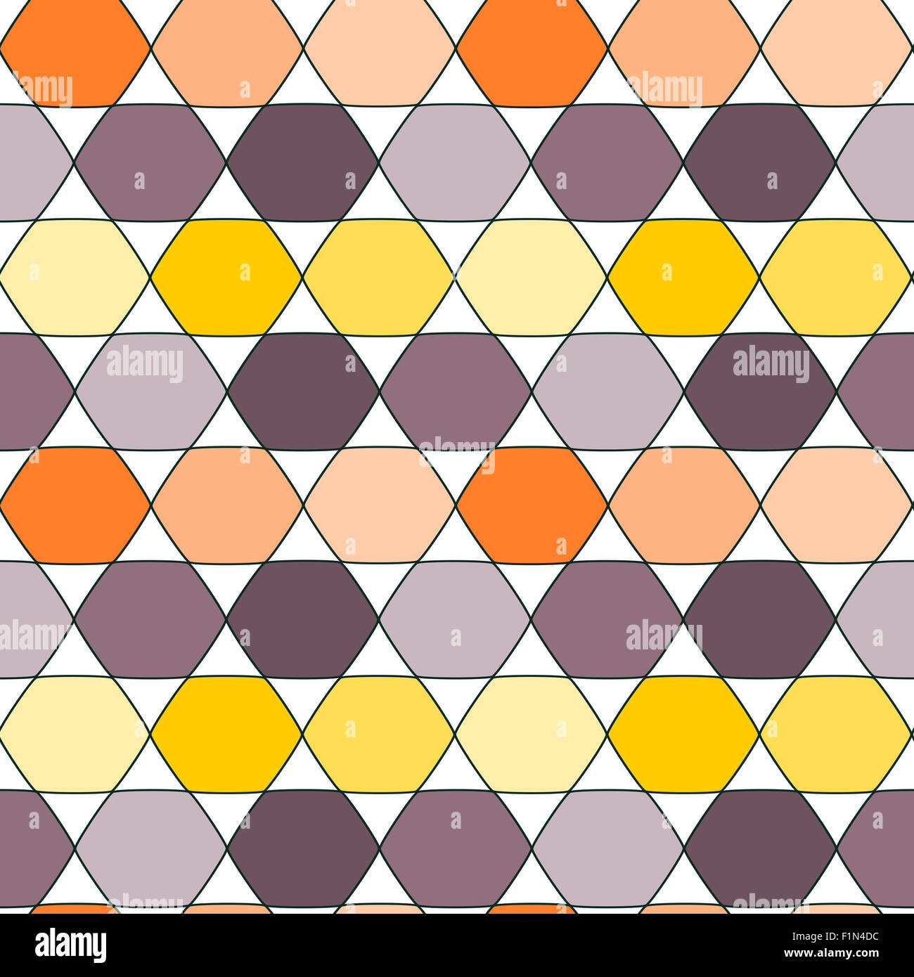 abstract cartoon floor with colorful hexagon seamless pattern ...