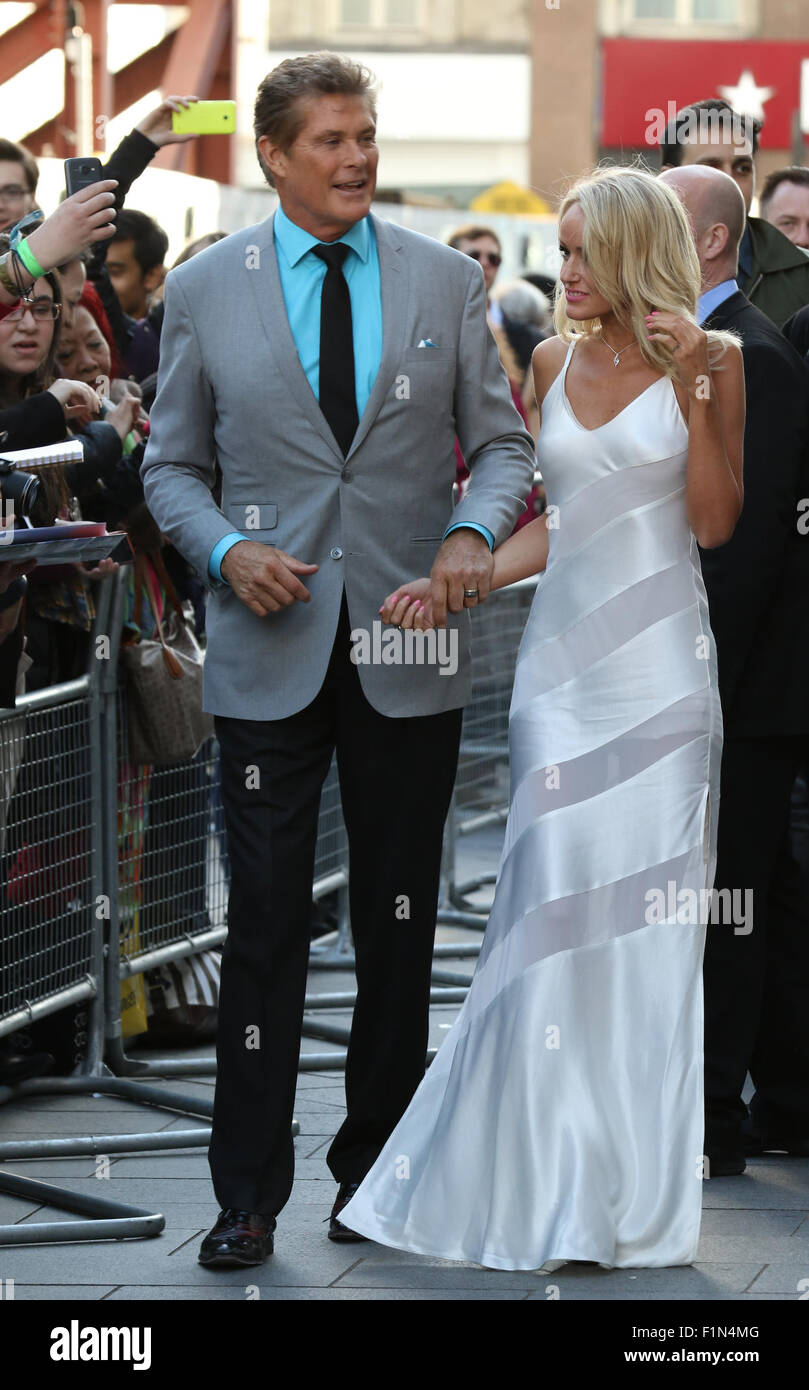 London, UK, 20th May 2015: David Hasselhoff and Hayley Roberts attend ...