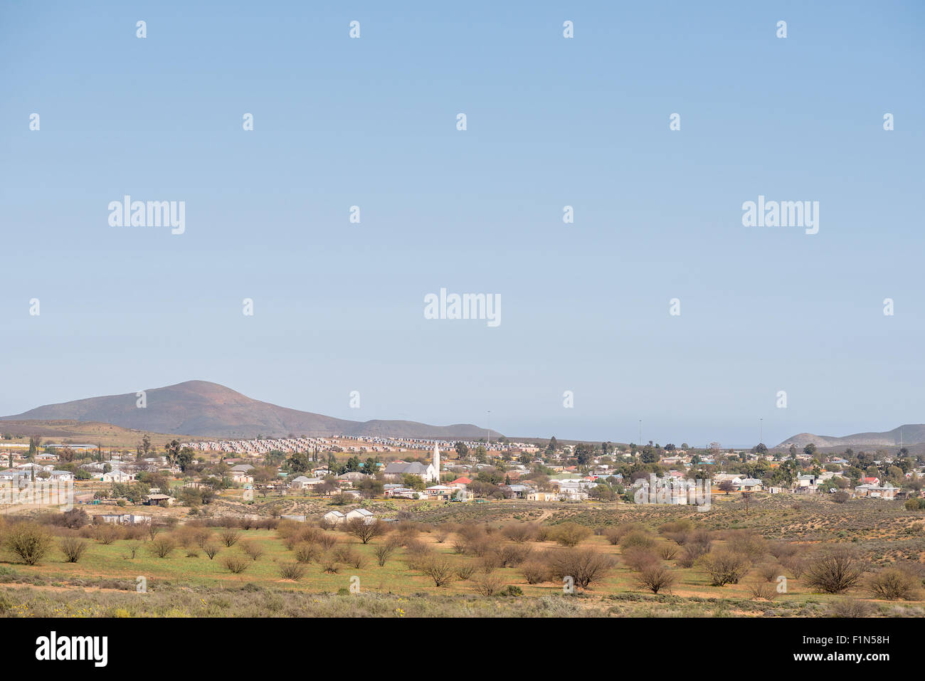 A view of Loeriesfontein, a small town in the Namaqualand region of the ...
