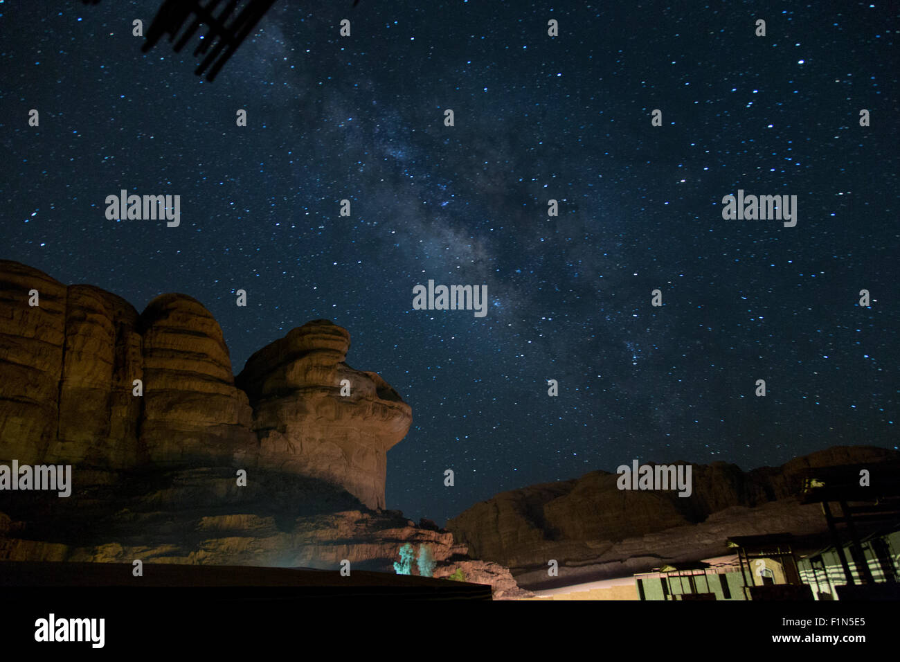 Milky way galaxy from Wadi Rum Desert, Jordan Stock Photo - Alamy