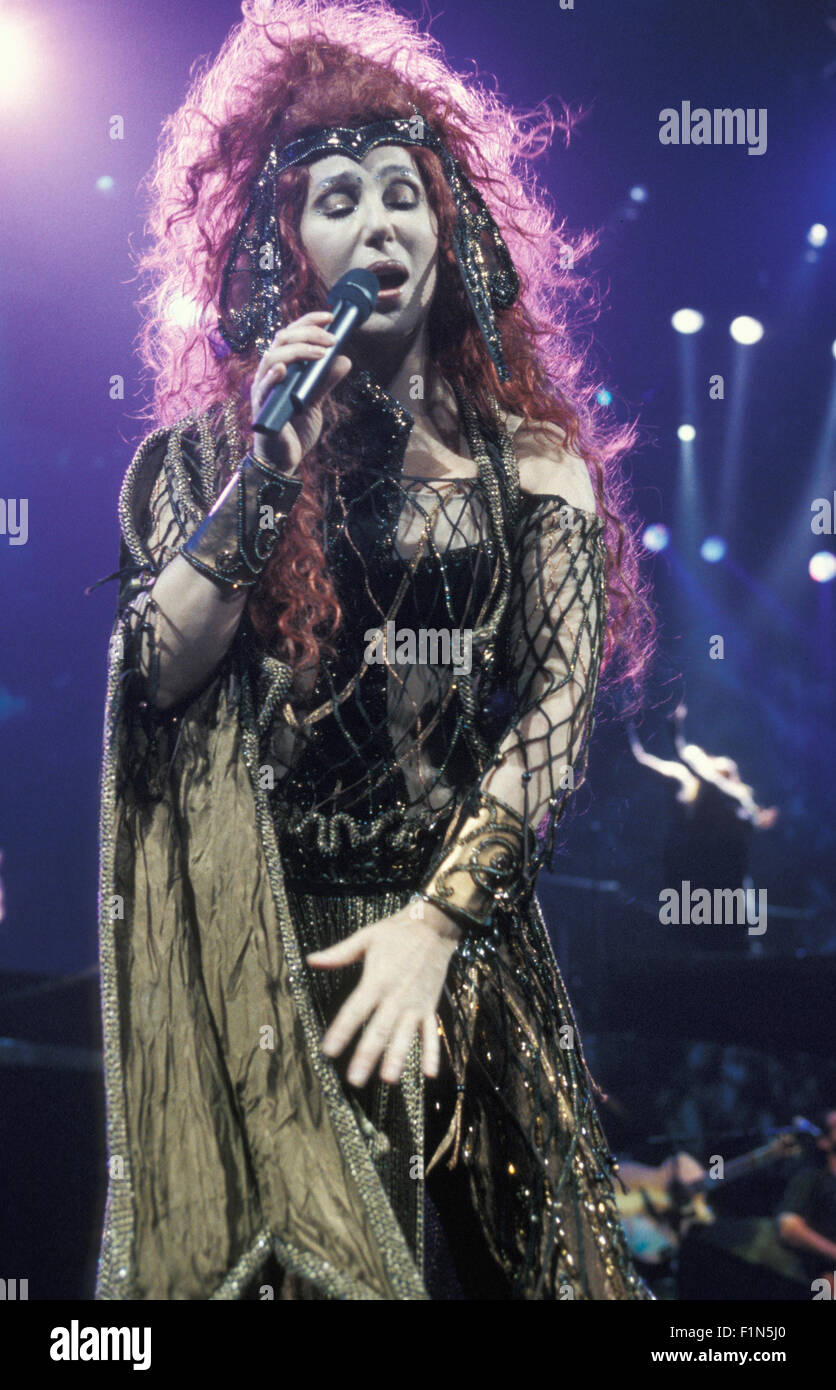 CHER US singer in 1999. Photo Jeffrey Mayer Stock Photo - Alamy