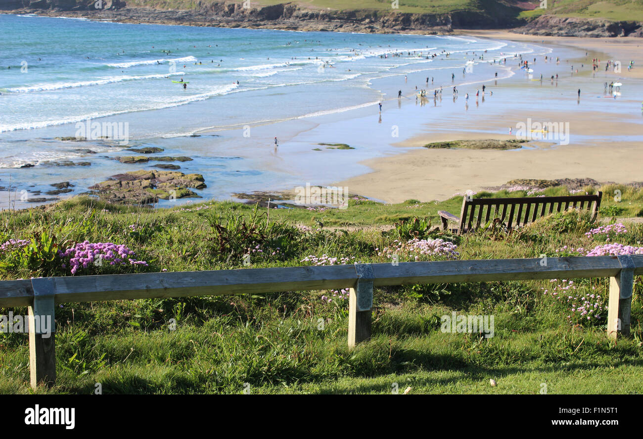 Polzeath beach hi-res stock photography and images - Alamy