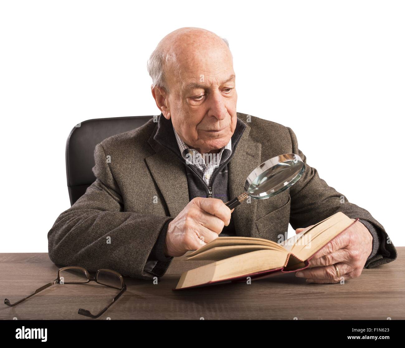 Old man knowledge and culture Stock Photo - Alamy