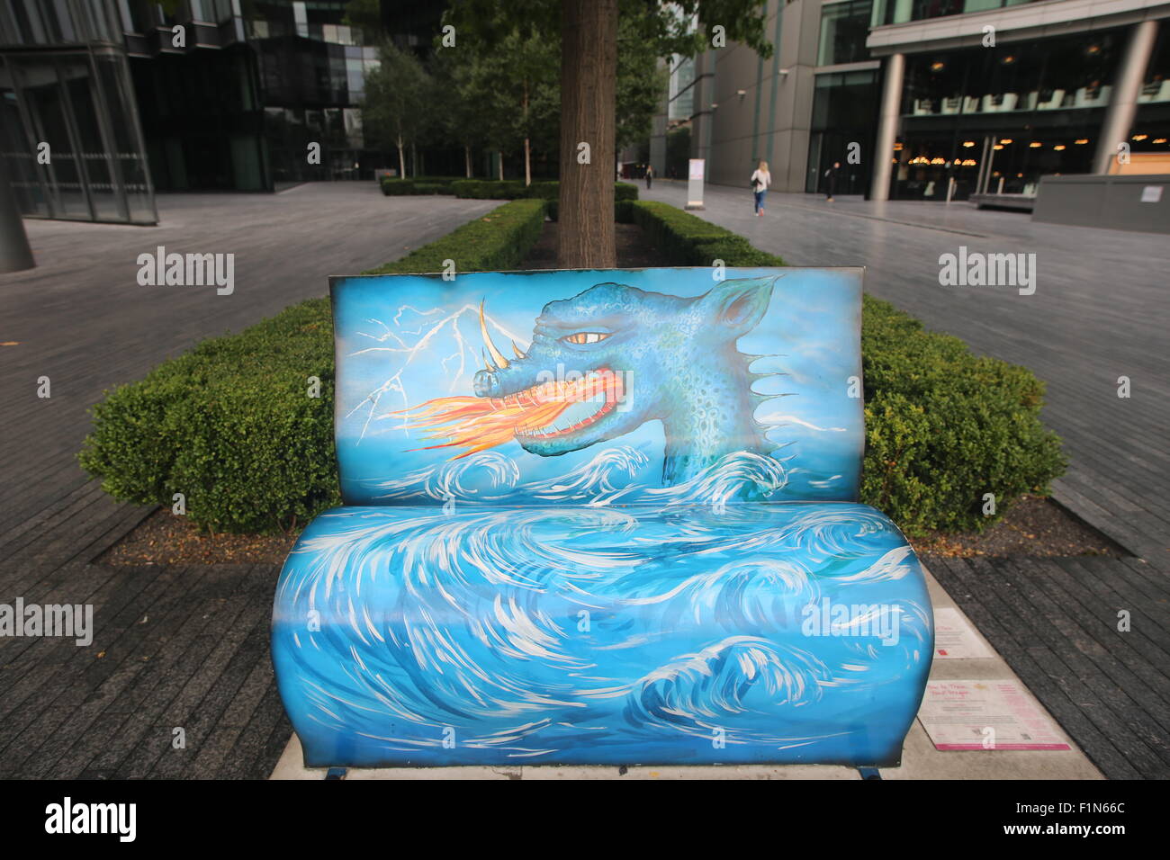 London Book Benches Stock Photo - Alamy
