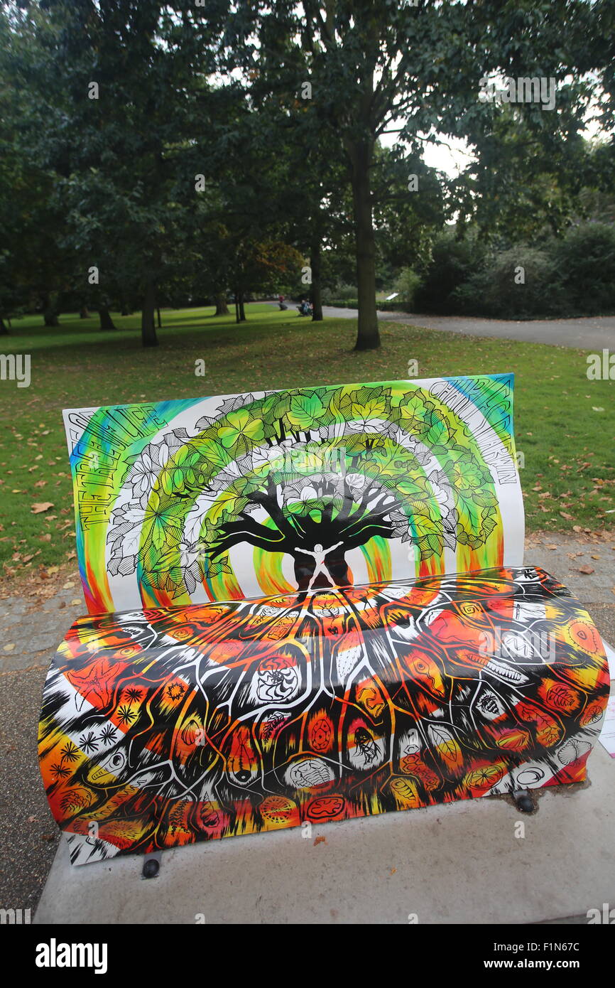 London Book Benches Stock Photo - Alamy