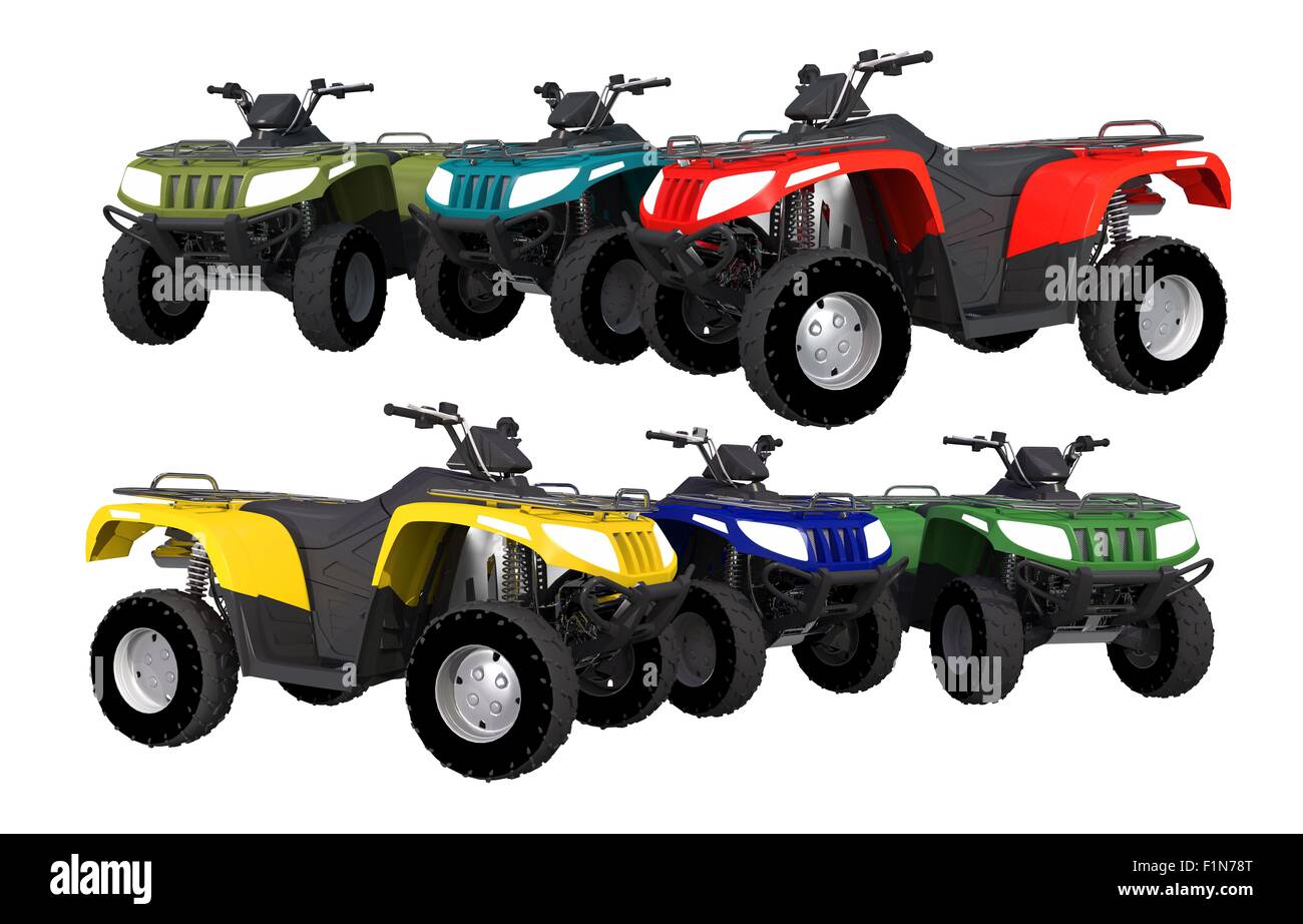 Fleet of quad bikes hi-res stock photography and images - Alamy