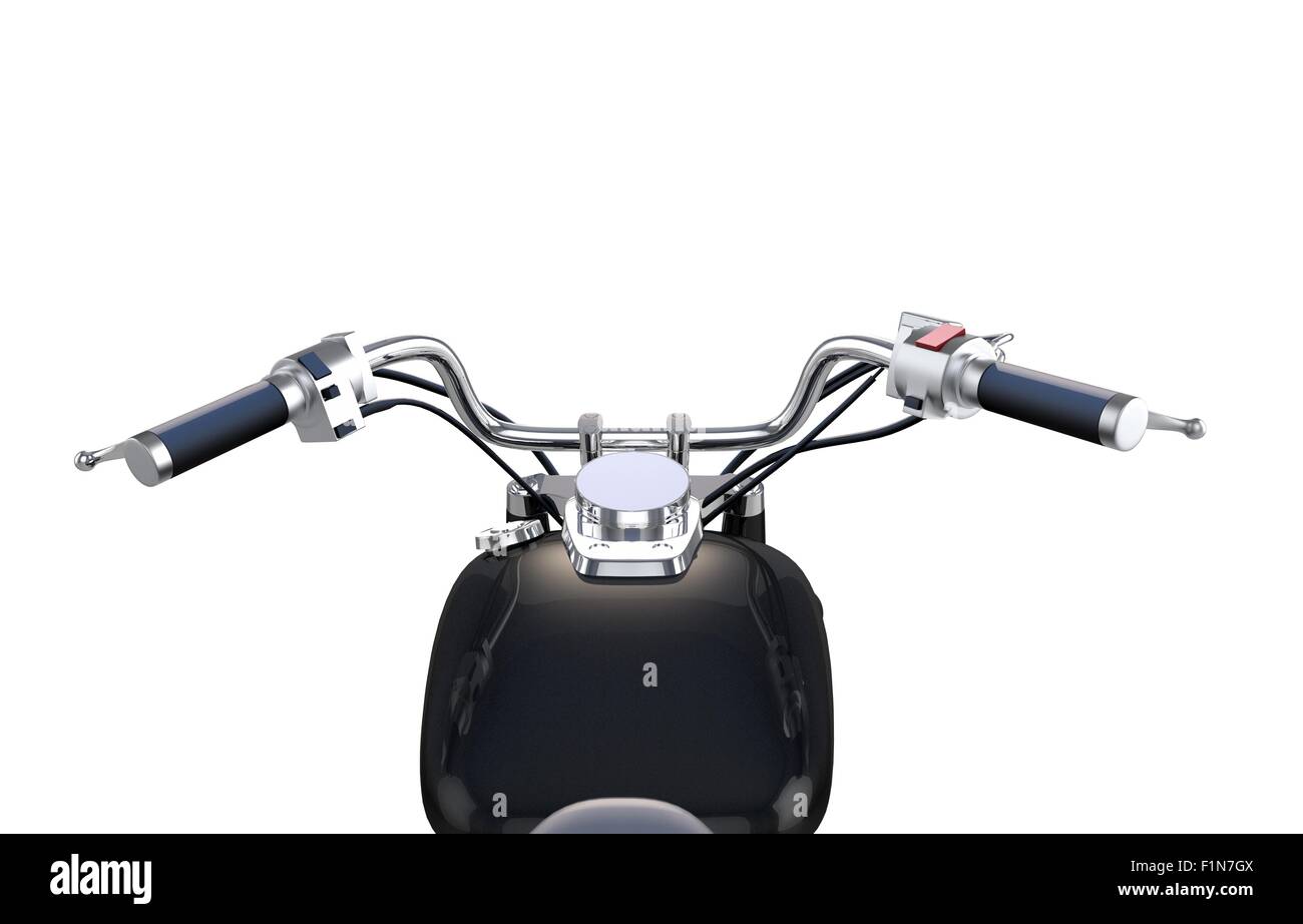 Motorcycle Bar Isolated on Solid White Background Stock Photo - Alamy