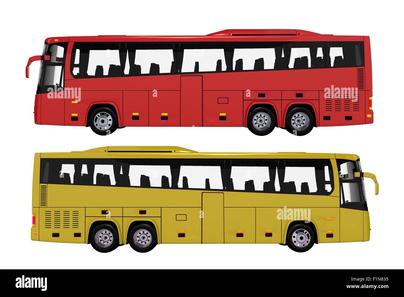 Two buses Cut Out Stock Images & Pictures - Alamy