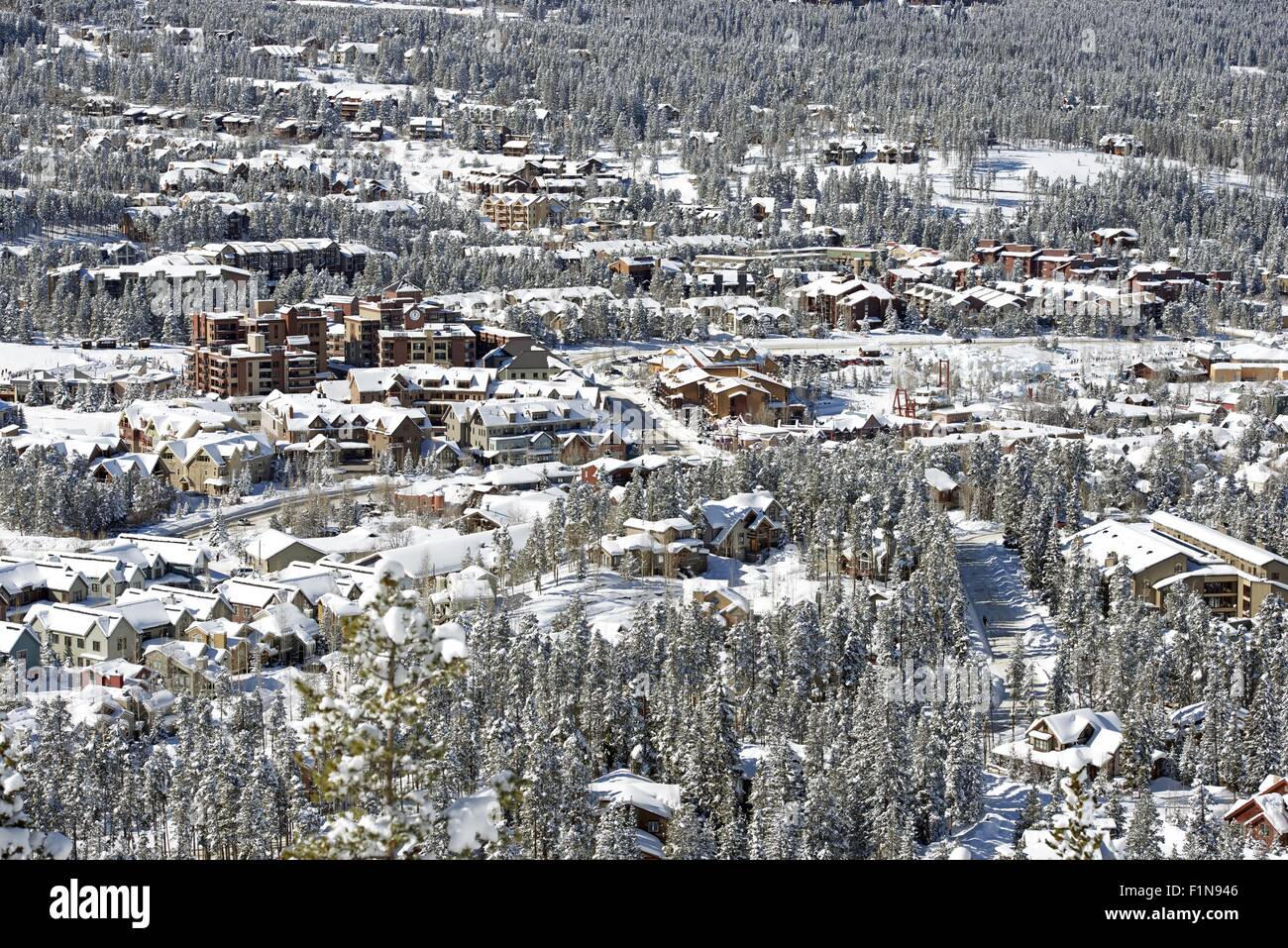 Breckenridge Winter Panorama. Breckenridge, Summit County, Colorado ...