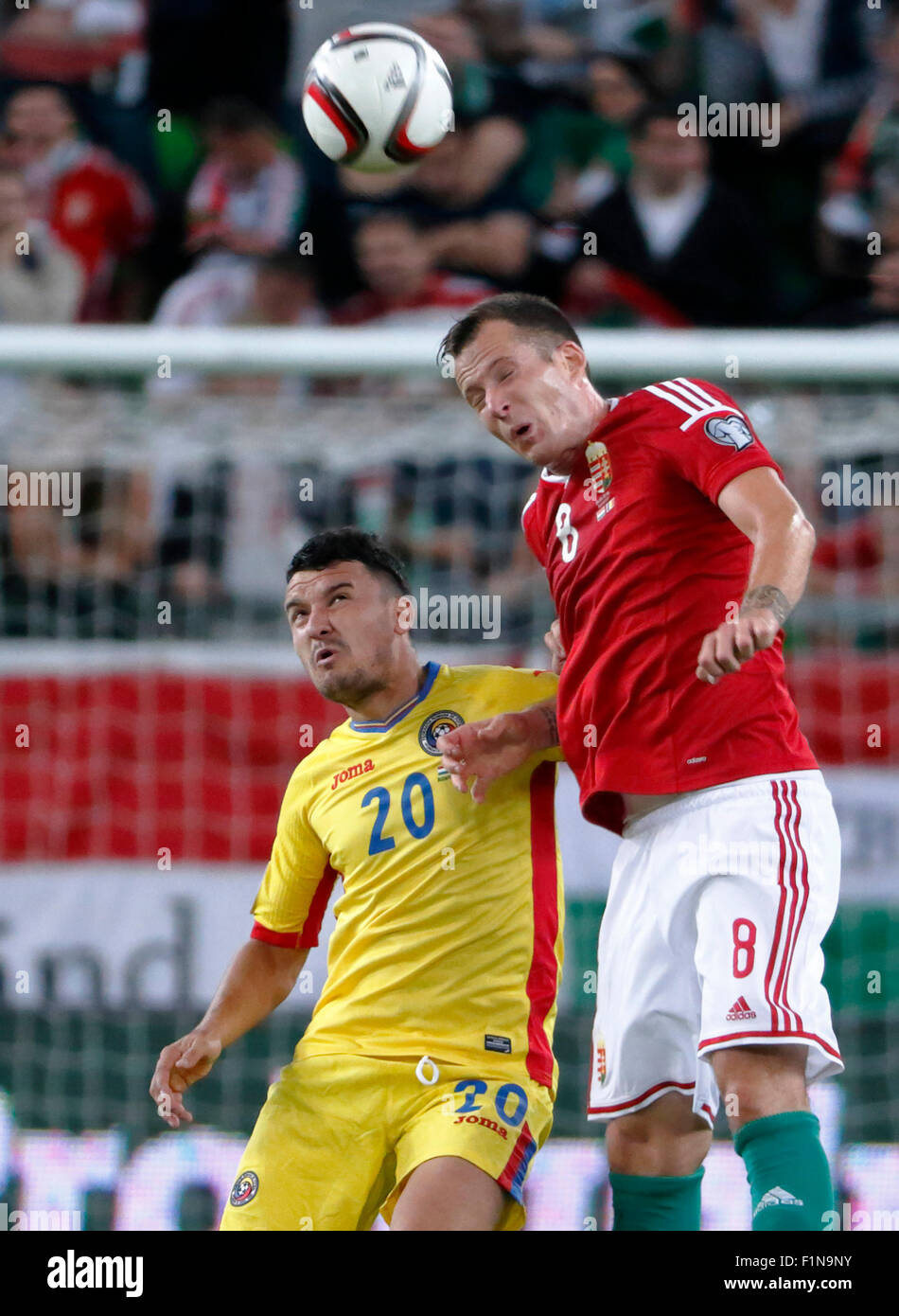 BUDAPEST, HUNGARY - SEPTEMBER 4, 2015: Air battle between Hungarian ...