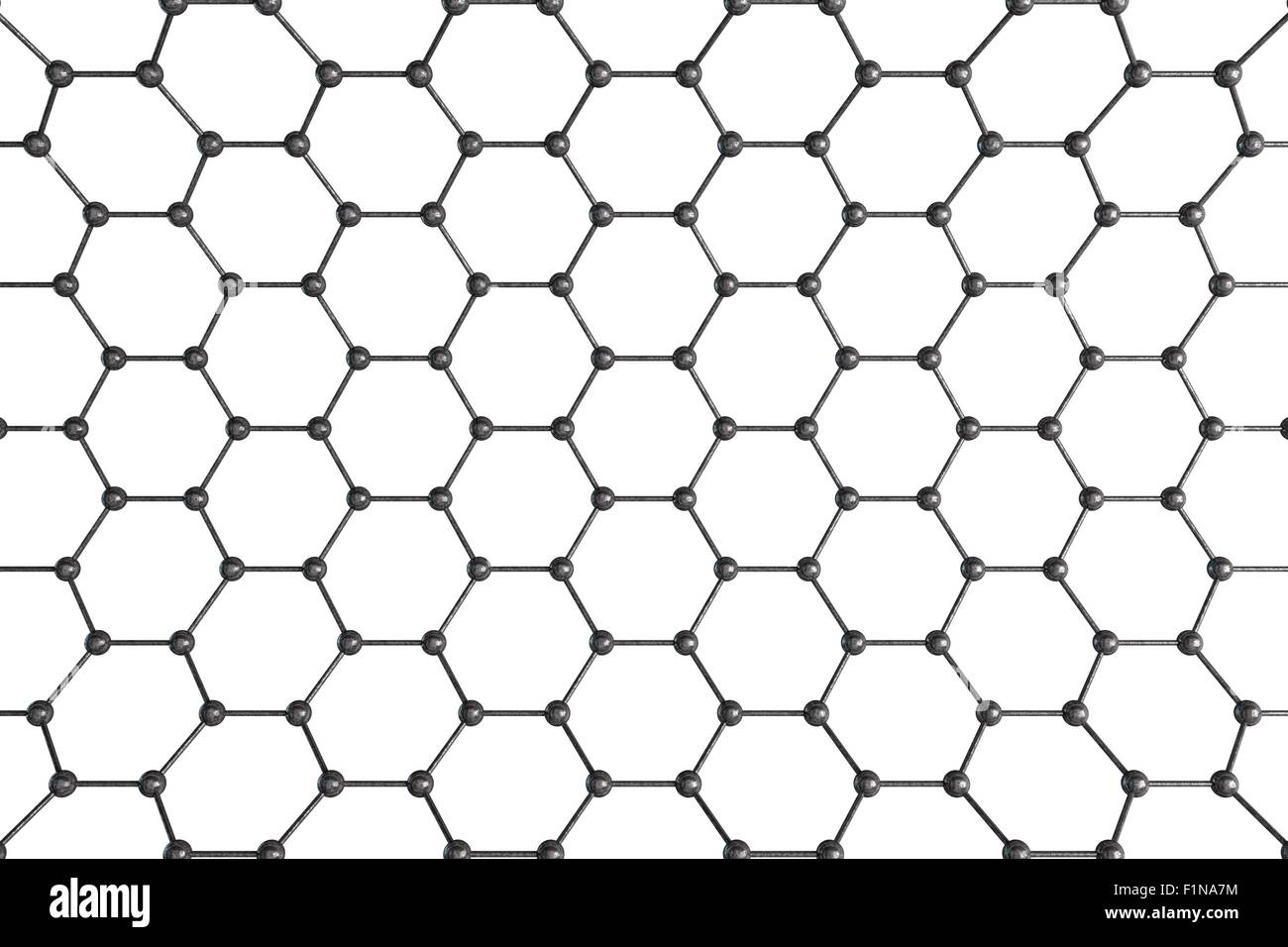 Structural Mesh. Molecular Structure Isolated on White Stock Photo - Alamy