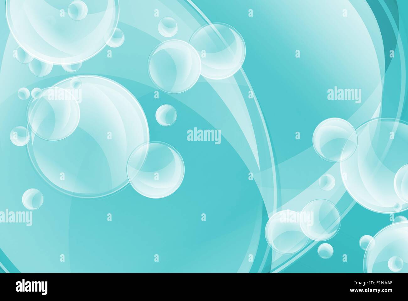 Blue Bubbles Abstract Background Illustration Stock Photo - Alamy