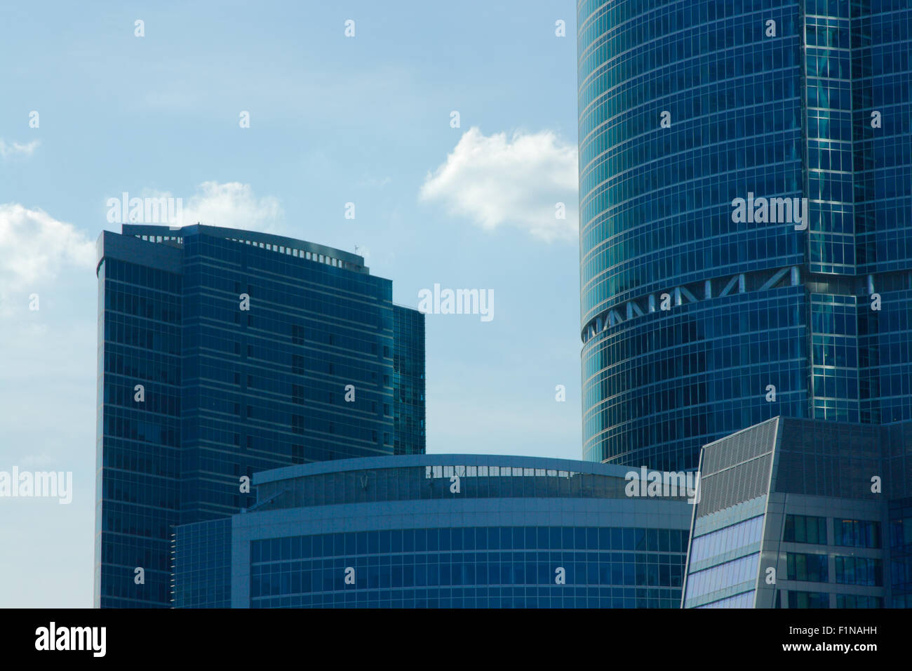 Close-up of a group of modern office buildings Stock Photo - Alamy