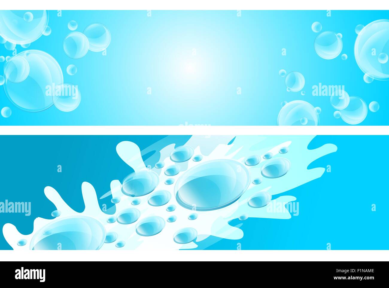 Cool Bubble Banners Illustration. Bubble Wash Backdrops Stock Photo - Alamy