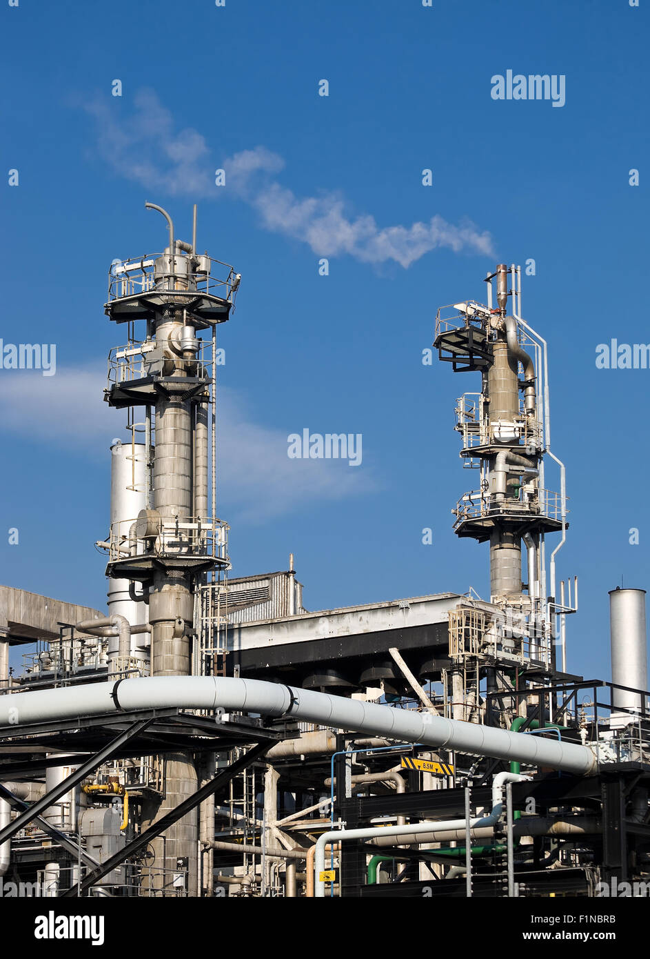 Steel factory plant chimneys hi-res stock photography and images - Alamy