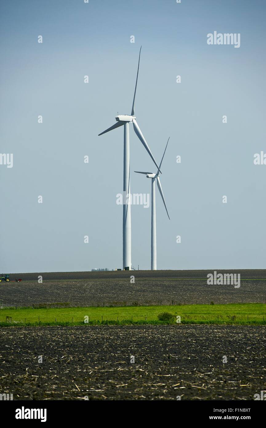 Iowa Wind Turbines. Alternative Energy - Wind Energy Theme. Wind ...