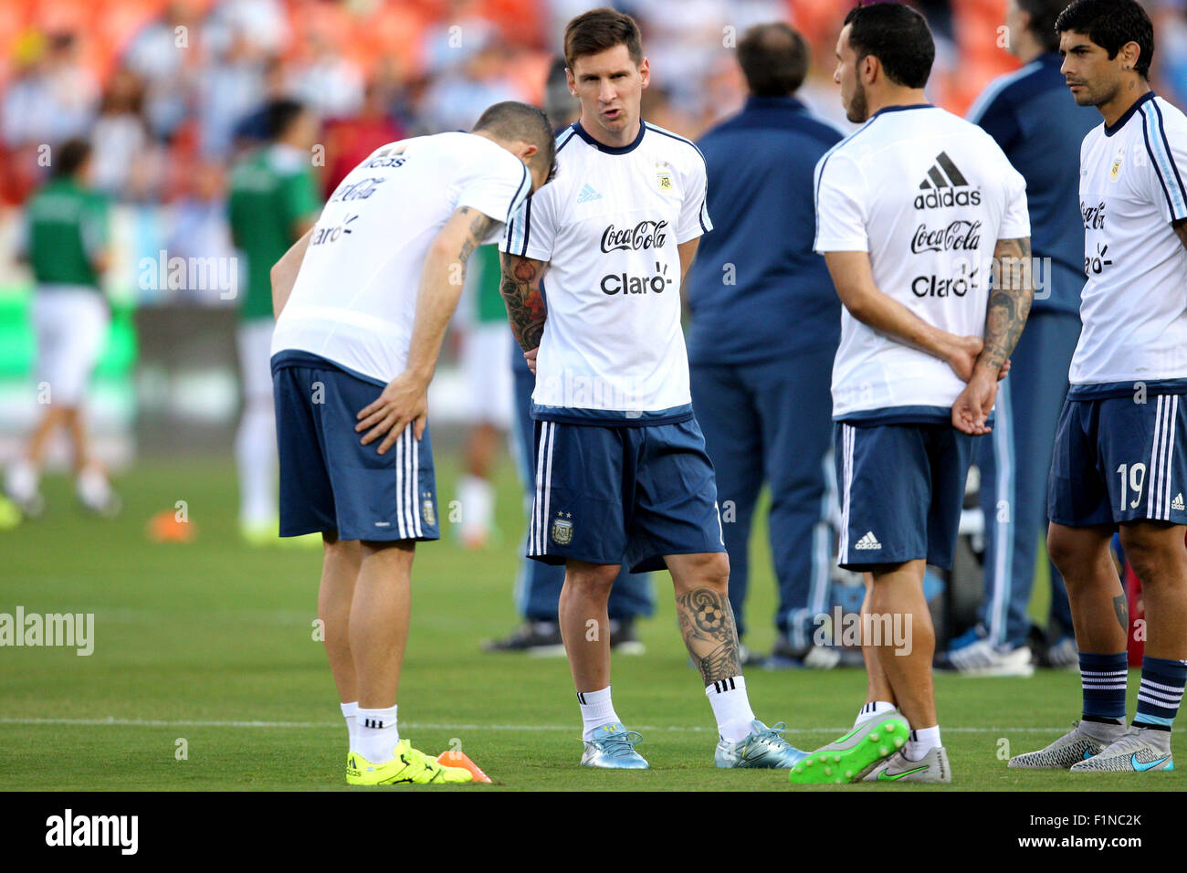 Houston, TX, USA. 04th Sep, 2015. Argentina forward Lionel Messi (10 ...