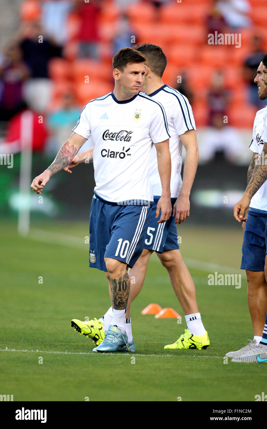 Houston, TX, USA. 04th Sep, 2015. Argentina forward Lionel Messi (10 ...
