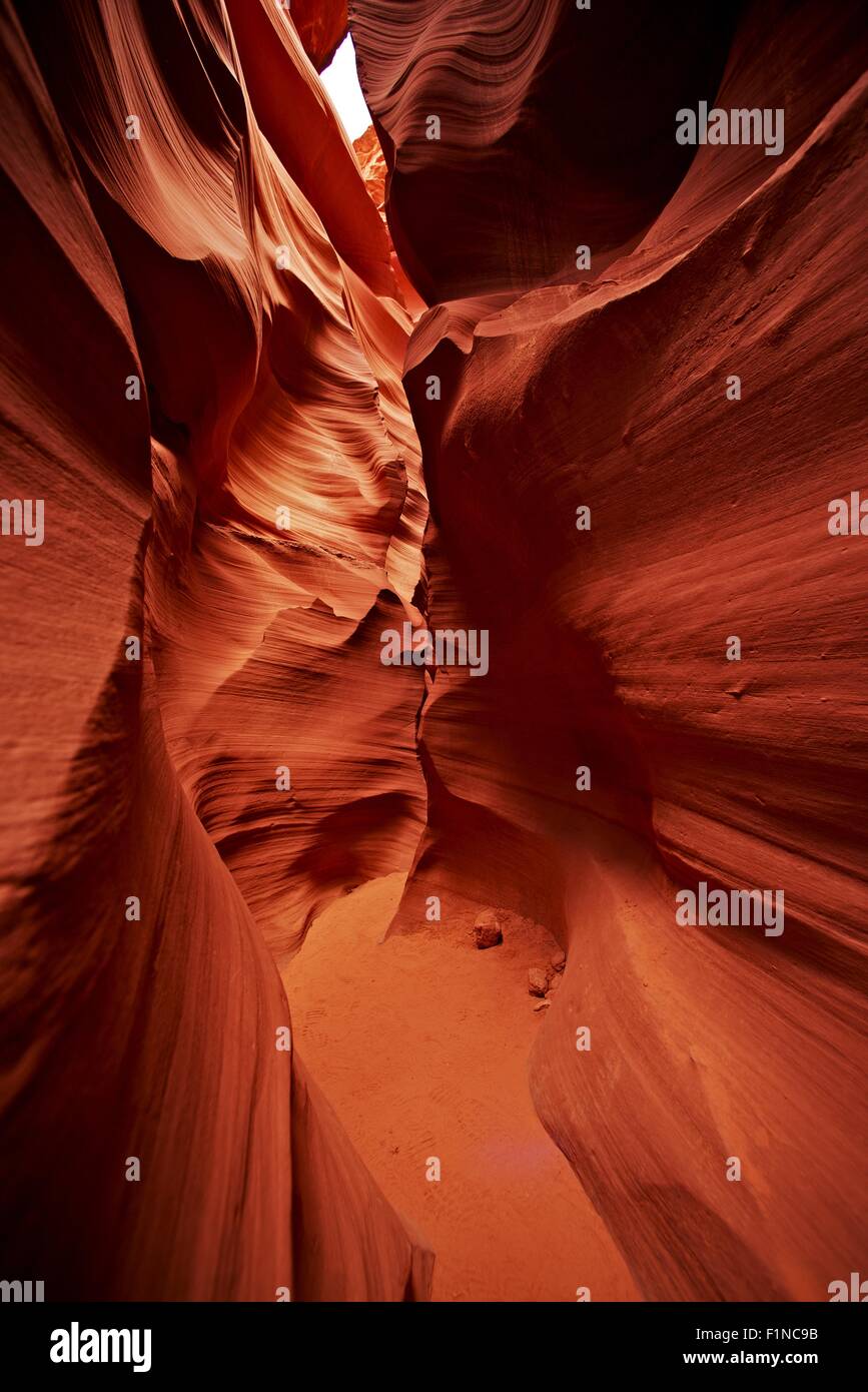 Beautiful Arizona Eroded Sandstone Canyons. World Famous Canyon ...