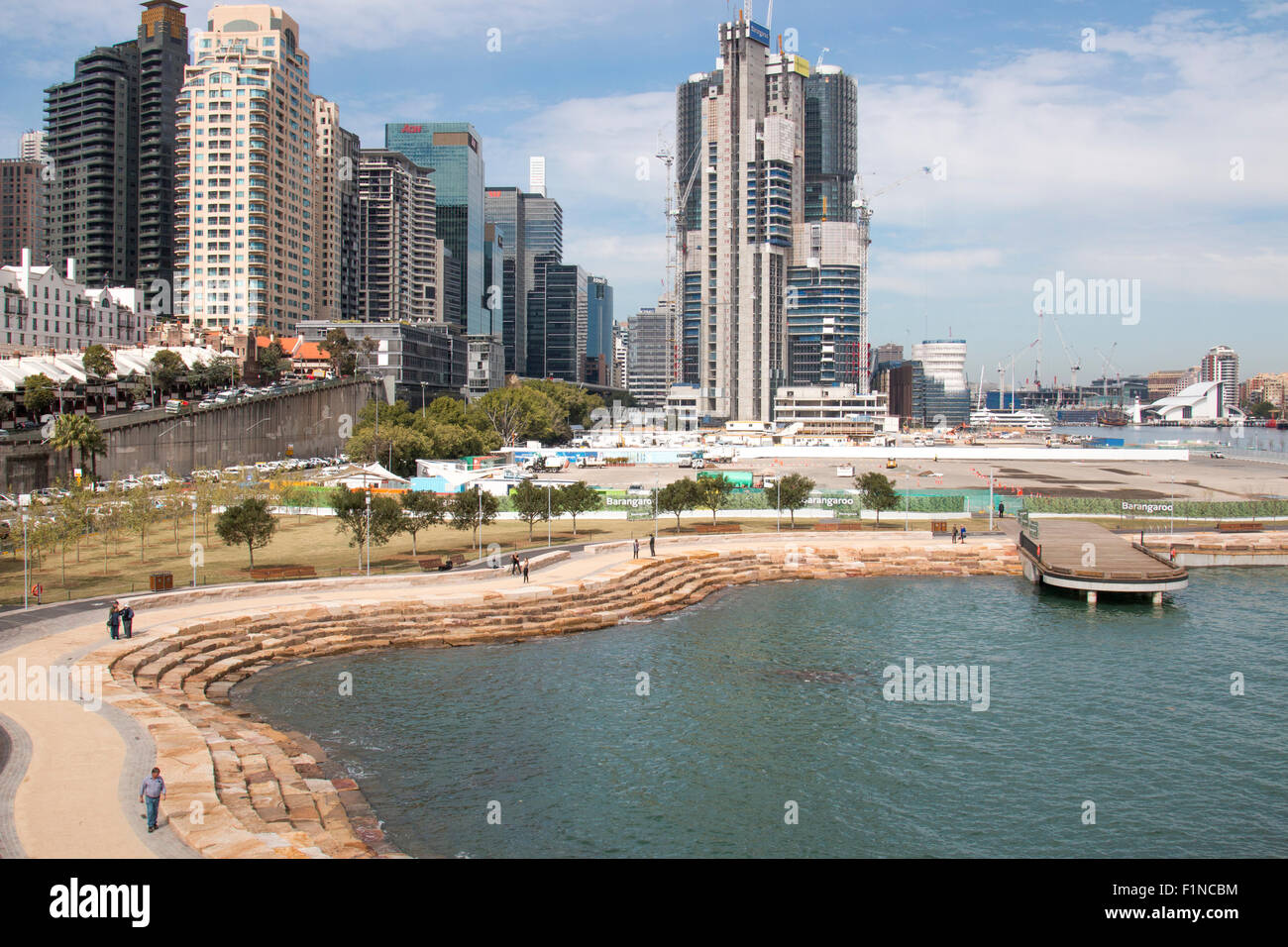 Barangaroo towers, Sydney, Australia. Development of Barangaroo with ...