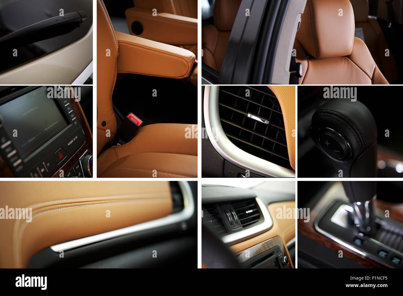 Modern Car Design. Designing Modern Vehicle - Car Details Mosaic ...