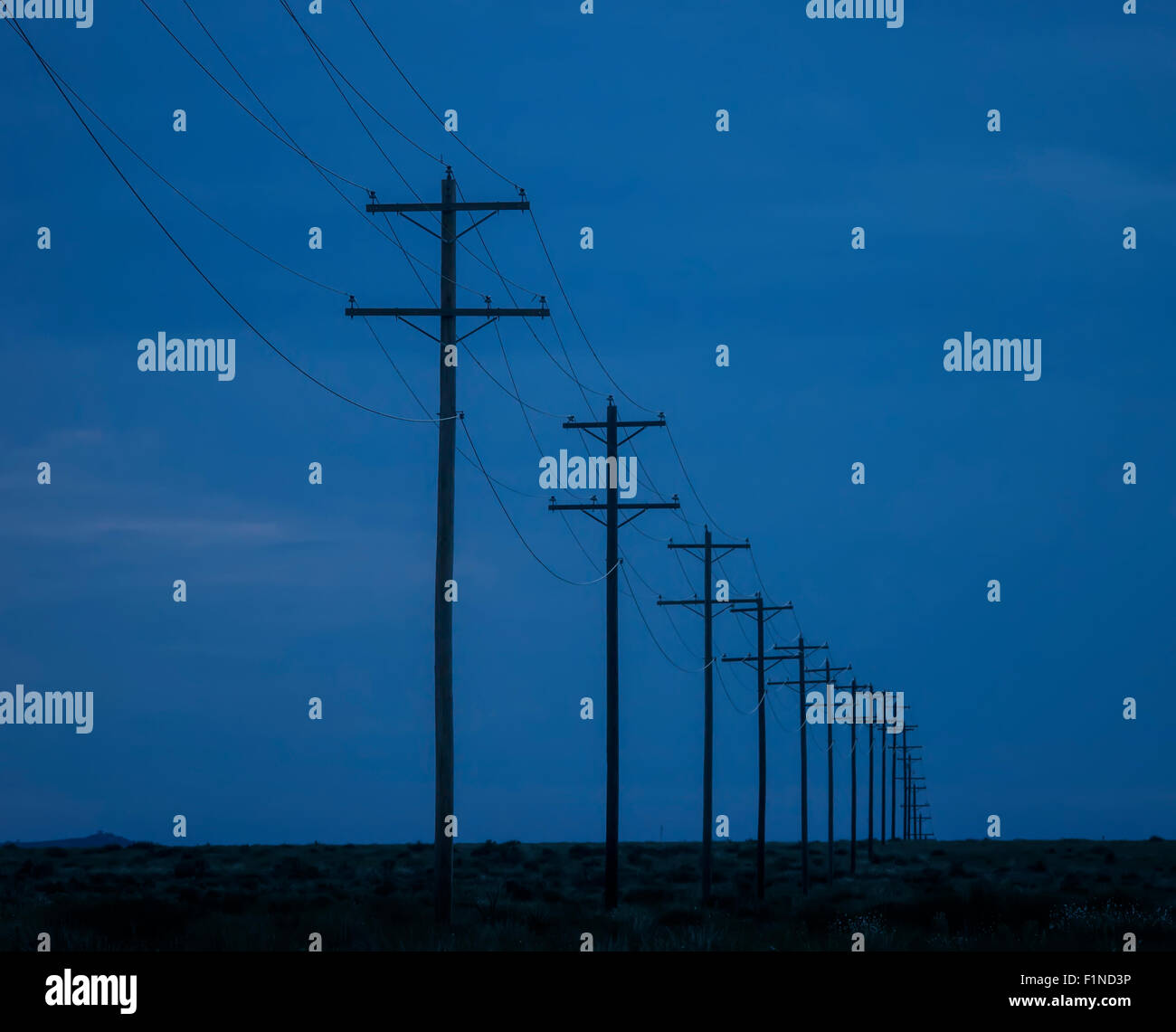 Power lines electric cables in hi-res stock photography and images - Alamy