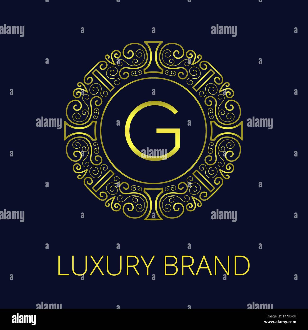 Monogram vintage hi-res stock photography and images - Alamy