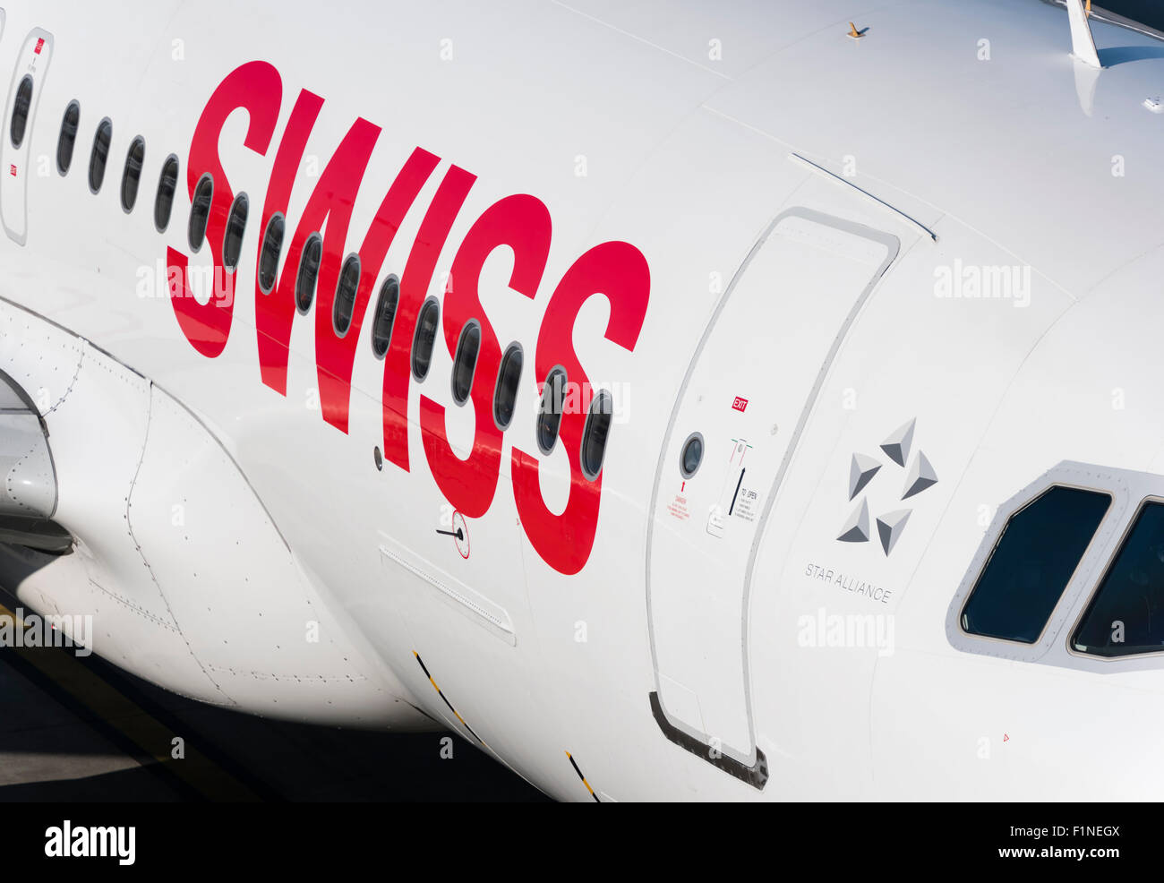 Swissair cabin hi-res stock photography and images - Alamy
