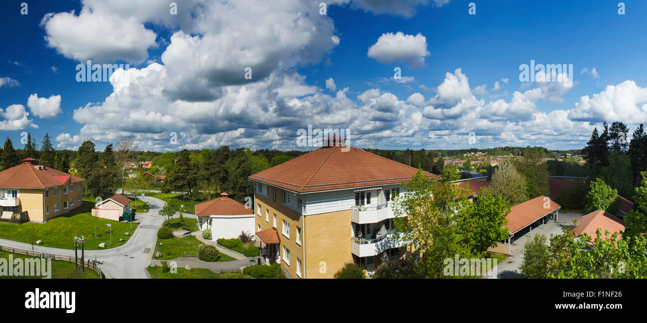 Small swedish town Stock Photo - Alamy