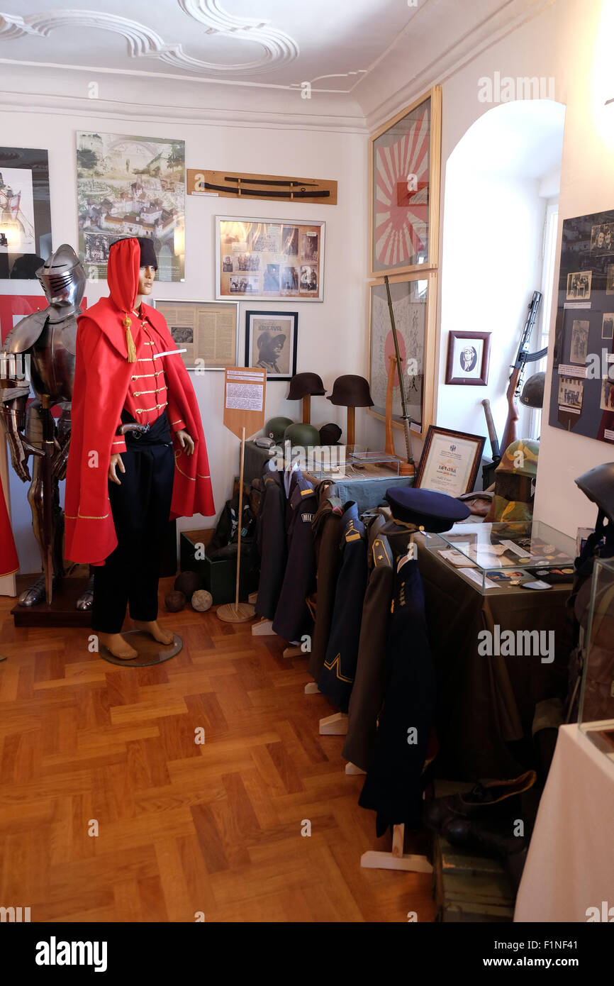 The collection of weapons and equipment used during the war for ...