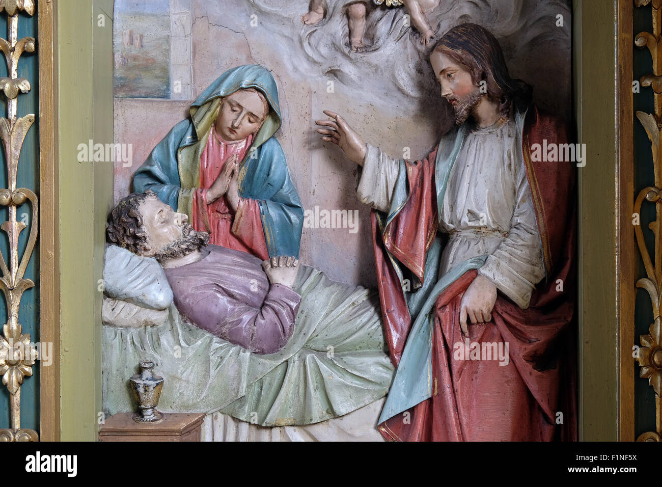 Death of Saint Joseph, altar in the Basilica of the Sacred Heart of ...