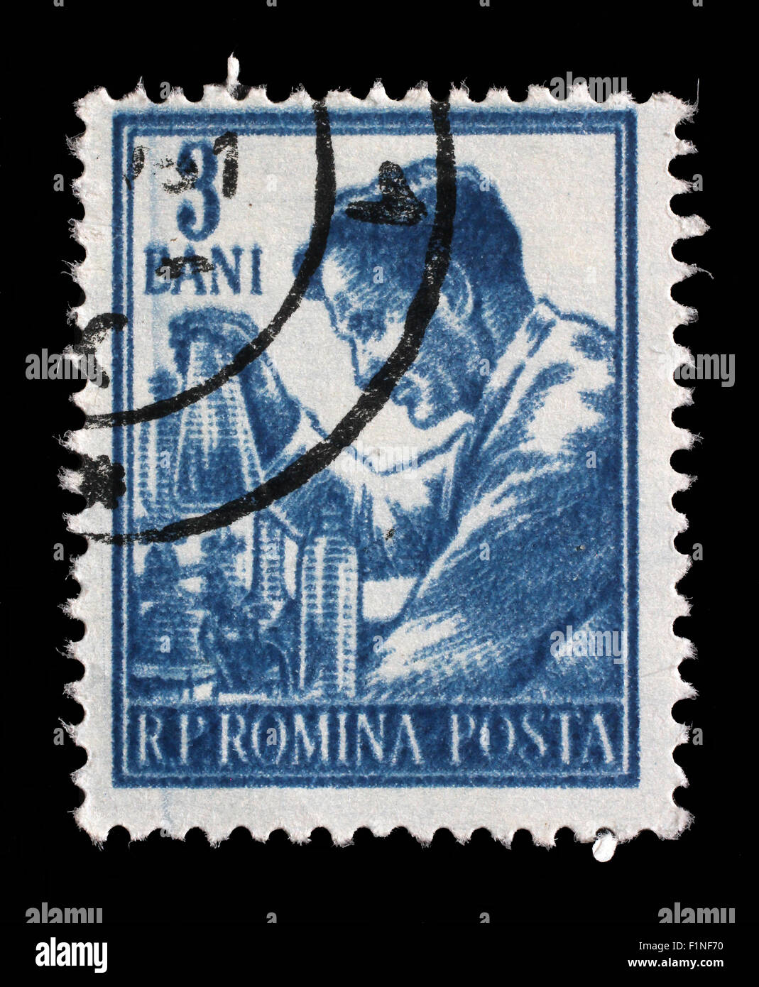 Stamp printed in Romania from the series Professions, circa 1955 Stock ...