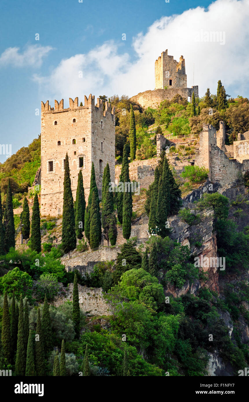 Castello di Arco - Arco Castle (Trentino, Italy) portrait format Stock ...