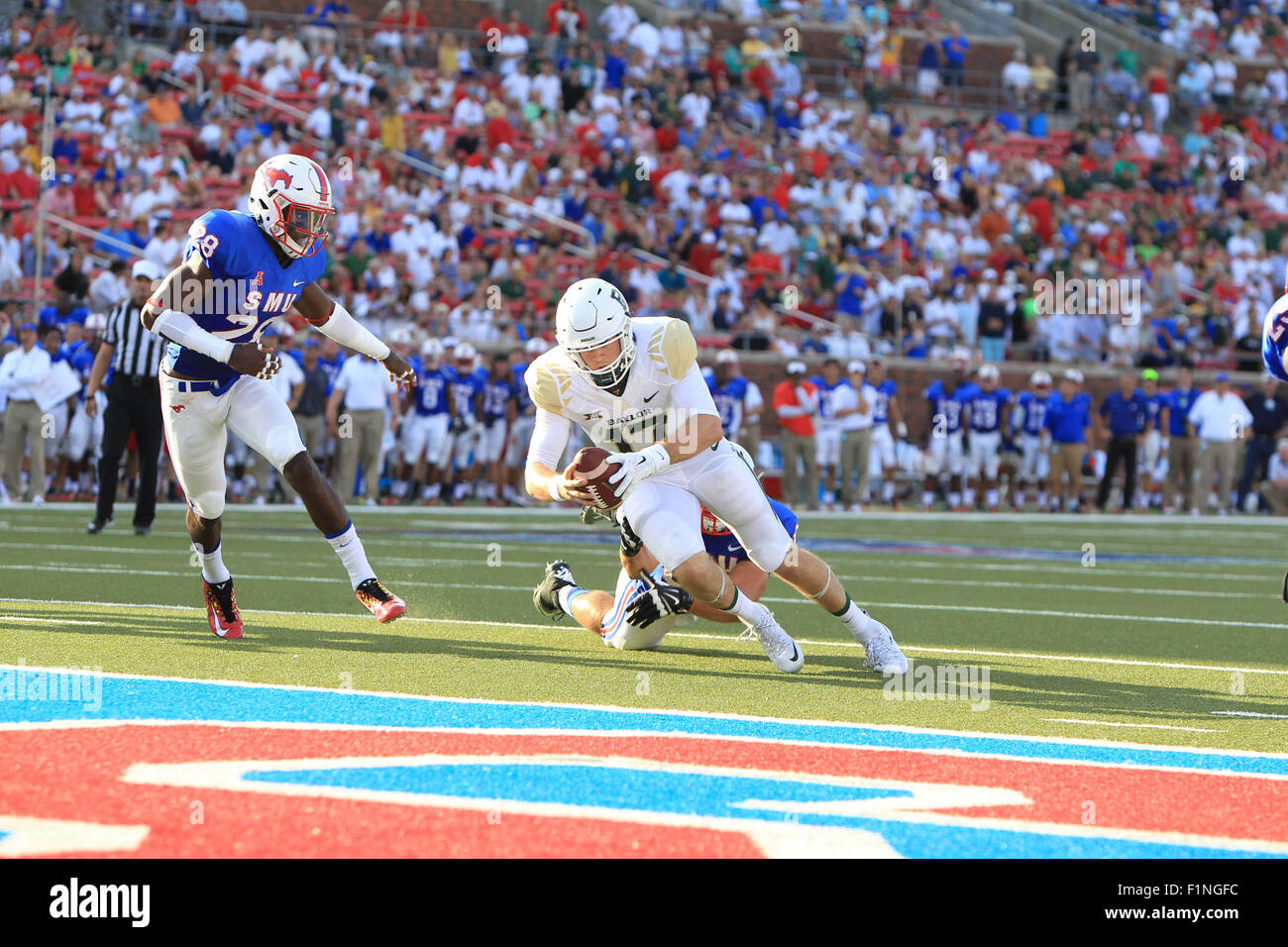 Dallas, TX, USA. 4th Sep, 2015. quarterback Seth Russell (17) of the ...