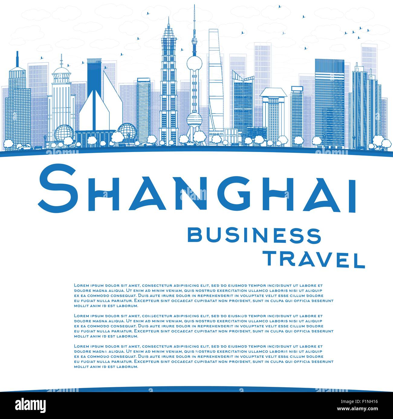 Travel shanghai Stock Vector Images - Alamy